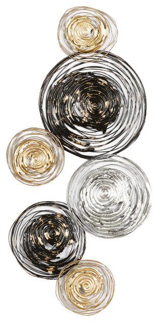 Contemporary Gold Metal Wall Decor 84806 - Contemporary - Metal Wall ...