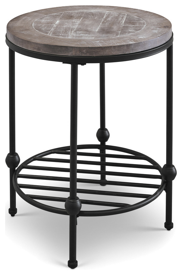 Bassett Mirror Emery II Round End - Industrial - Side Tables And End Tables - by BASSETT MIRROR ...
