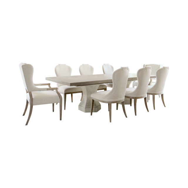 Bernhardt Santa Barbara 9-Piece Dining Set - Farmhouse - Dining Sets ...