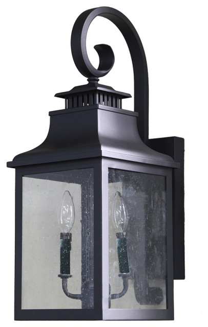 Morgan 4 Light Exterior Lighting in Black Finish - Traditional ...