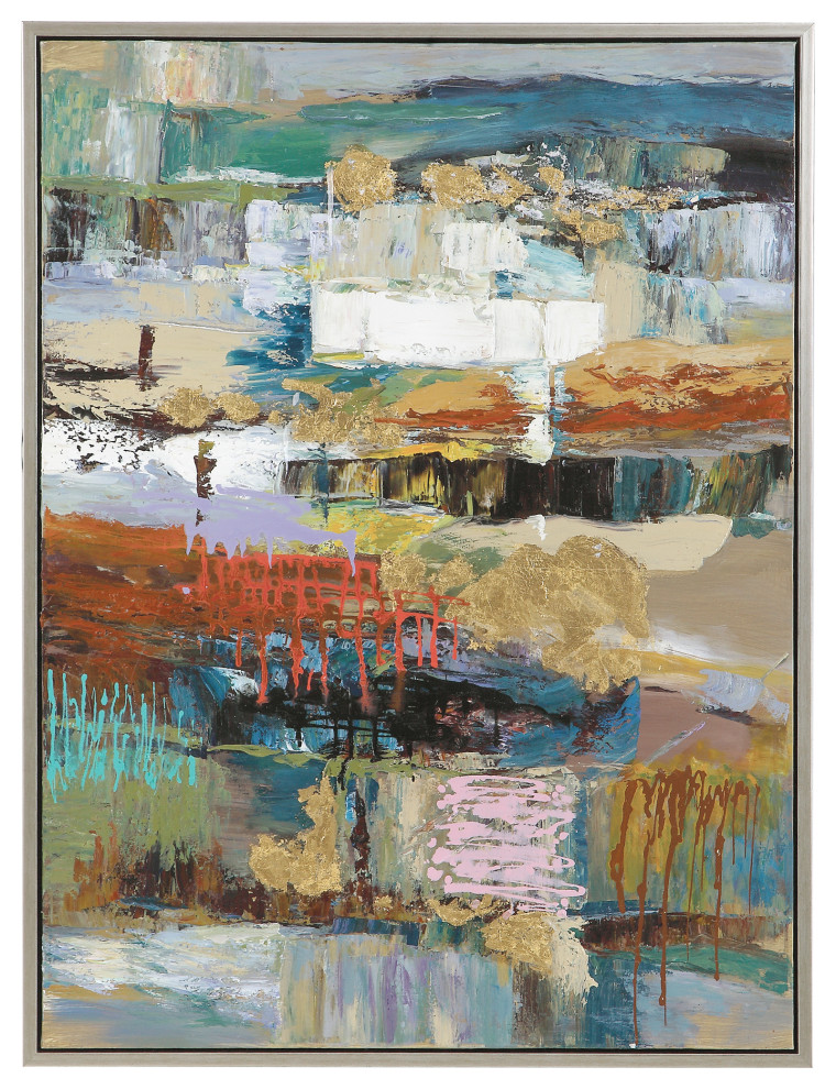 Fiesta Hand Painted Canvas - Contemporary - Paintings - by GwG Outlet ...