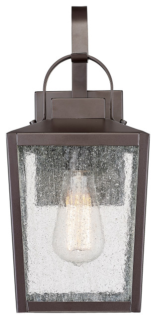 1 Light 8" Powder Coated Bronze Outdoor - Transitional - Outdoor Wall ...