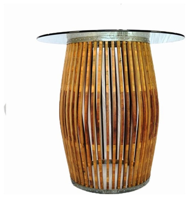 Wine Barrel Pub and Tasting Table - Tectona - Made from CA wine ...