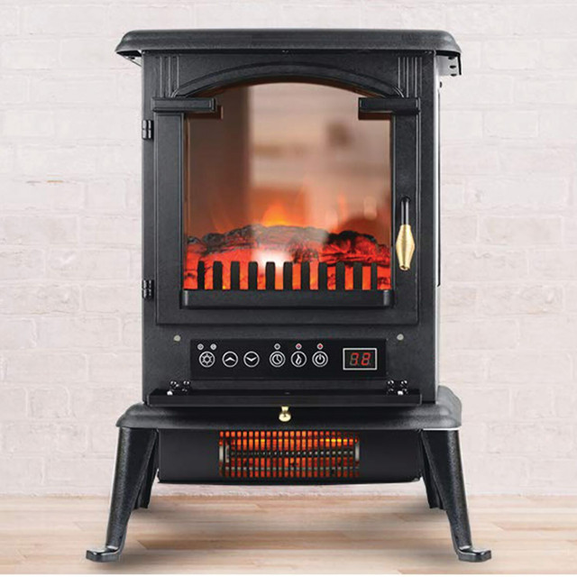 3 Sided Flame View Infrared Heater Stove - Space Heaters - by Almo ...