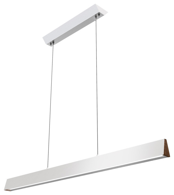Flair 48" Linear Pendant White - Modern - Kitchen Island Lighting - by ...