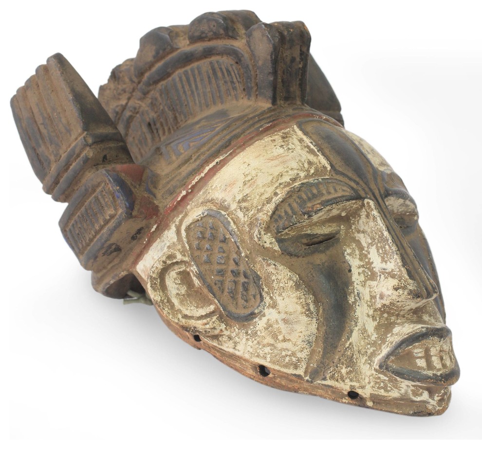 Novica Visions African Mask - Tropical - Wall Sculptures - by NOVICA ...