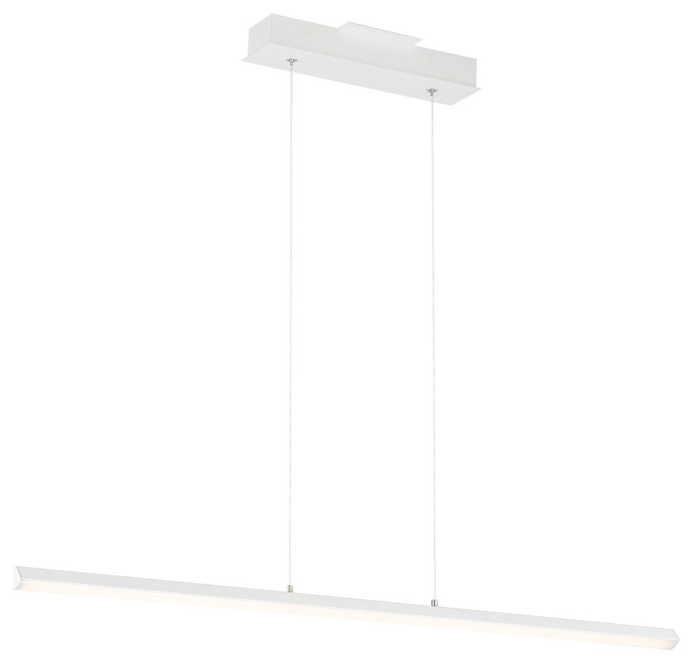 Float Matte White LED Linear Pendant (63964LEDD-MWH/ACR) - Modern ...