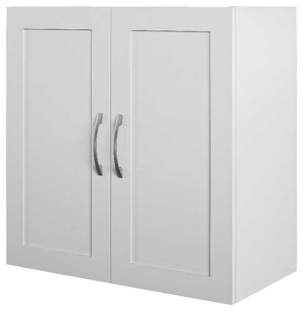 Systembuild Evolution Lory Framed 24" Wall Cabinet in Dove Gray ...