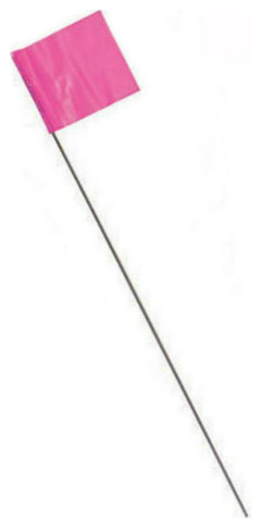 CH Hanson® 15066 Fluorescent Marking Stake Flag, 15", Pink, 10-Pack, 15 ...