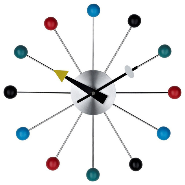 Modern Ball Clock - Midcentury - Wall Clocks - by Barcelona Designs | Houzz