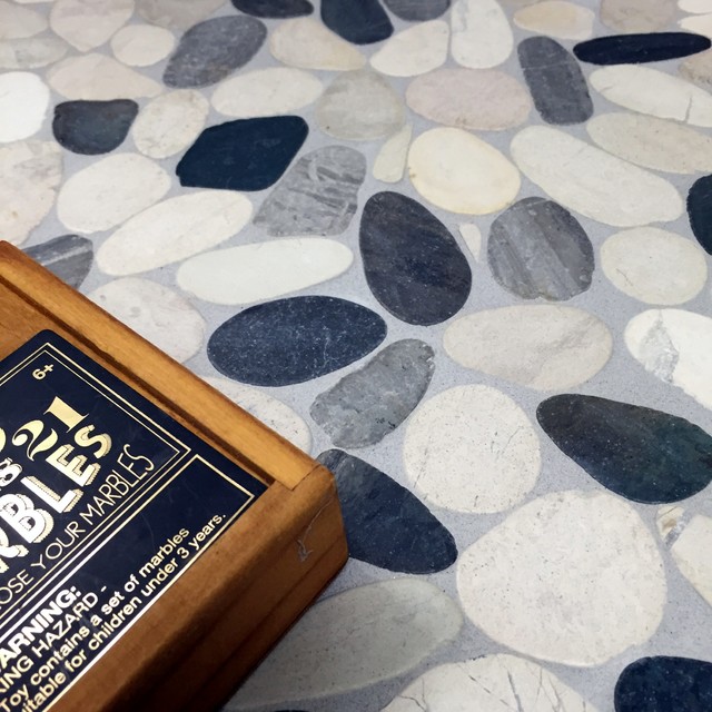 Botany Bay Pebbles, Sliced Shadow Blend - Modern - Dallas - by ...