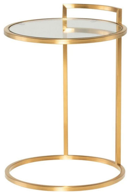 Reina Gold Side Table - Contemporary - Side Tables And End Tables - by ...