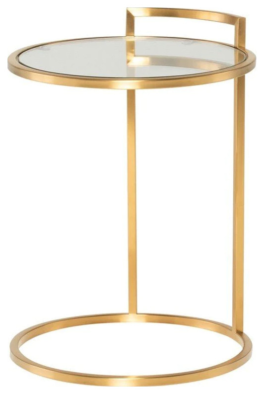 Reina Gold Side Table - Contemporary - Side Tables And End Tables - by ...
