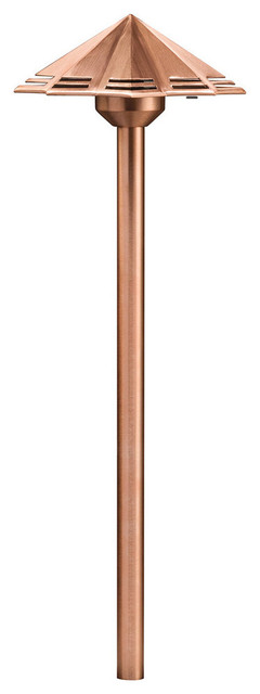 Kichler Triangle Cut Outs, LED Path Light, Copper 2700K - Transitional ...
