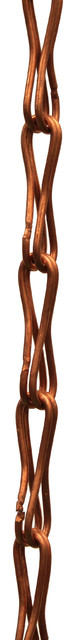 Infinity Link Copper Rain Chain With Installation Kit - Traditional ...