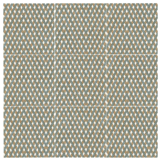 Boheme Ceramic Floor and Wall Tile, Grid, Sample - Contemporary - Wall ...