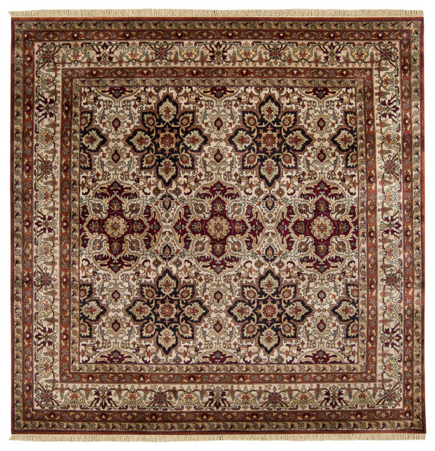 Surya Taj Mahal tj-11 Rug, Burgundy / Beige / Light Gold ...