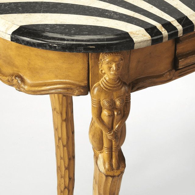 Exotic Zebra Curved Multifunctional Laptop Desk - Eclectic - Desks And ...