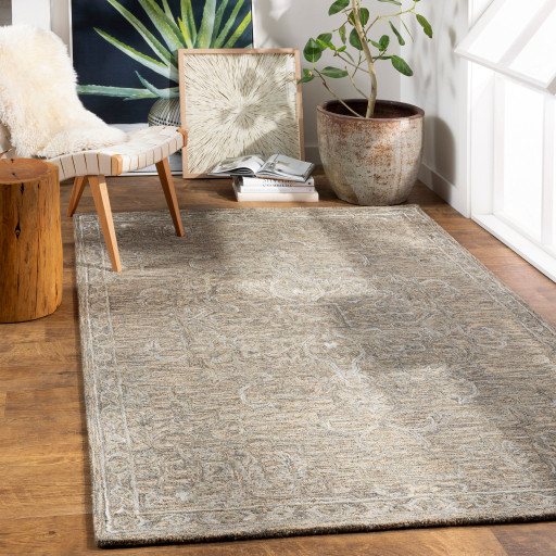 Surya Shelby SBY-1007 7'x9' Rug, Camel/Aqua/Sage - Mediterranean - Area ...
