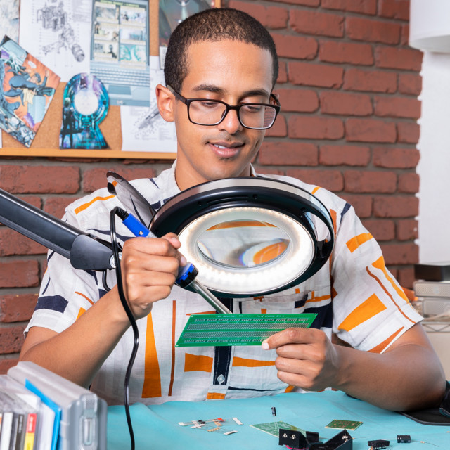 Brightech Lightview Desk Lamp with Clamp, Dimmable Color Changing, 5 ...