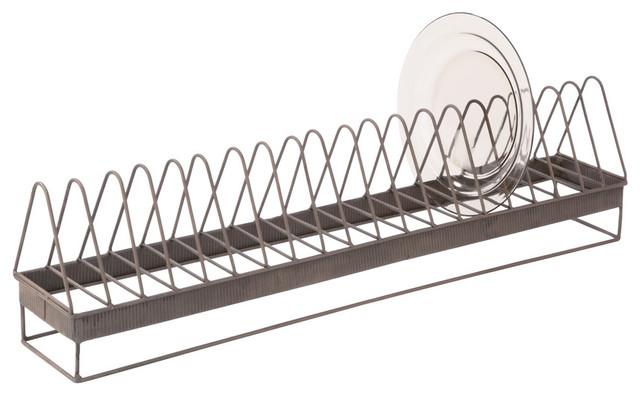 Elongated Plate Storage Rack - Rustic - Dish Racks - by Tripar ...