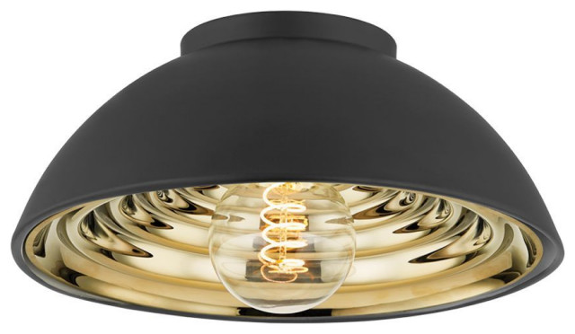 Eclipse Flush Mount, Soft Black - Contemporary - Flush-mount Ceiling Lighting - by Troy Lighting ...