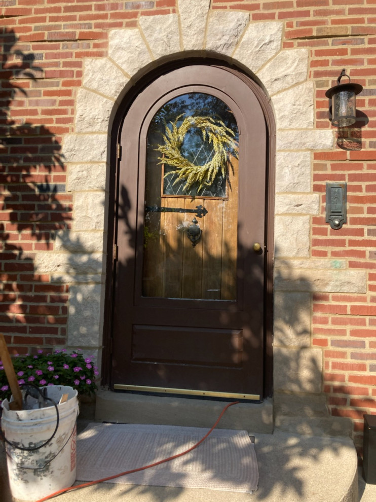 Full View Round Top Storm Door - Rustic - Entry - Chicago - by Defender ...