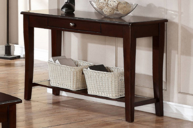Rectangular Console Table, Brown - Transitional - Console Tables - by ...