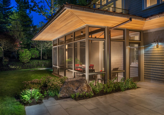 Modern Screen Porch Wellesley - Modern - Exterior - Boston - by Flavin ...