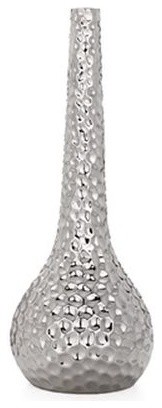 Torre and Tagus Hammered Bulb Vase, Short - Contemporary - Vases - by ...