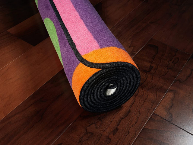 Flagship Carpets VA119-44A 7'6" X 12' Silly Circles Educational Rug ...