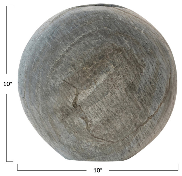 Natural Slate Vase, Gray - Farmhouse - Vases - by Olive Grove | Houzz