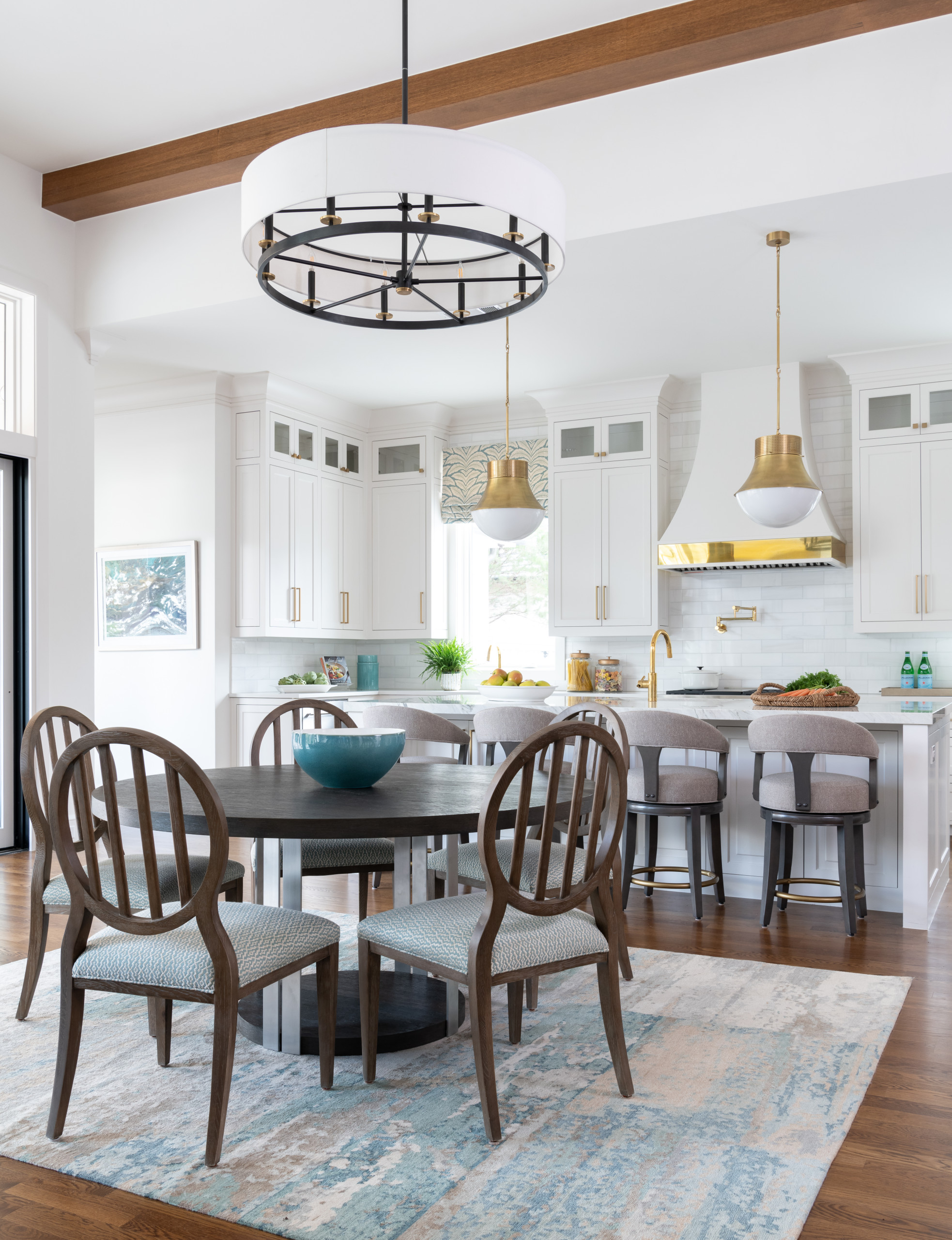 Houzz round dining table store