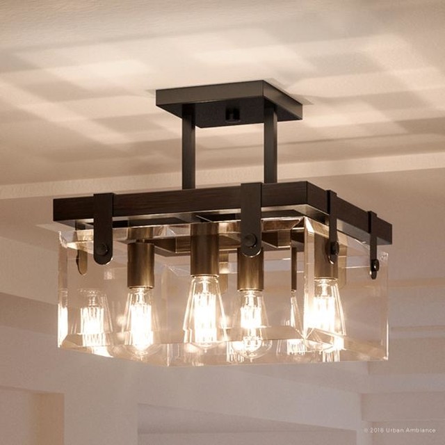 Luxury Modern Farmhouse Ceiling Fixture, Bristol Series - Transitional ...