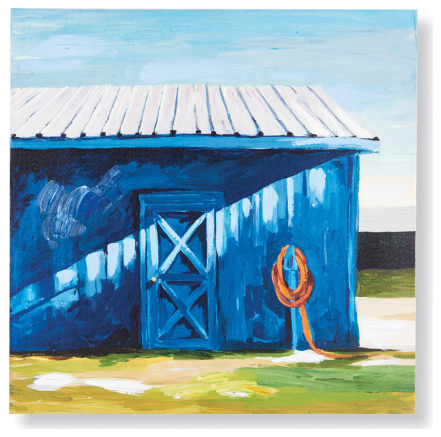 The Blue Barn - Farmhouse - Paintings - by Napa Home & Garden | Houzz