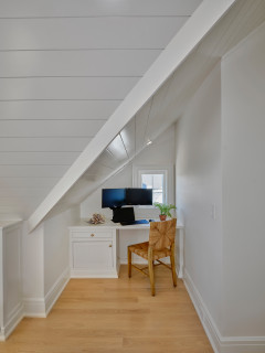 Rowayton Waterfront Beach House - Beach Style - Home Office - New York ...