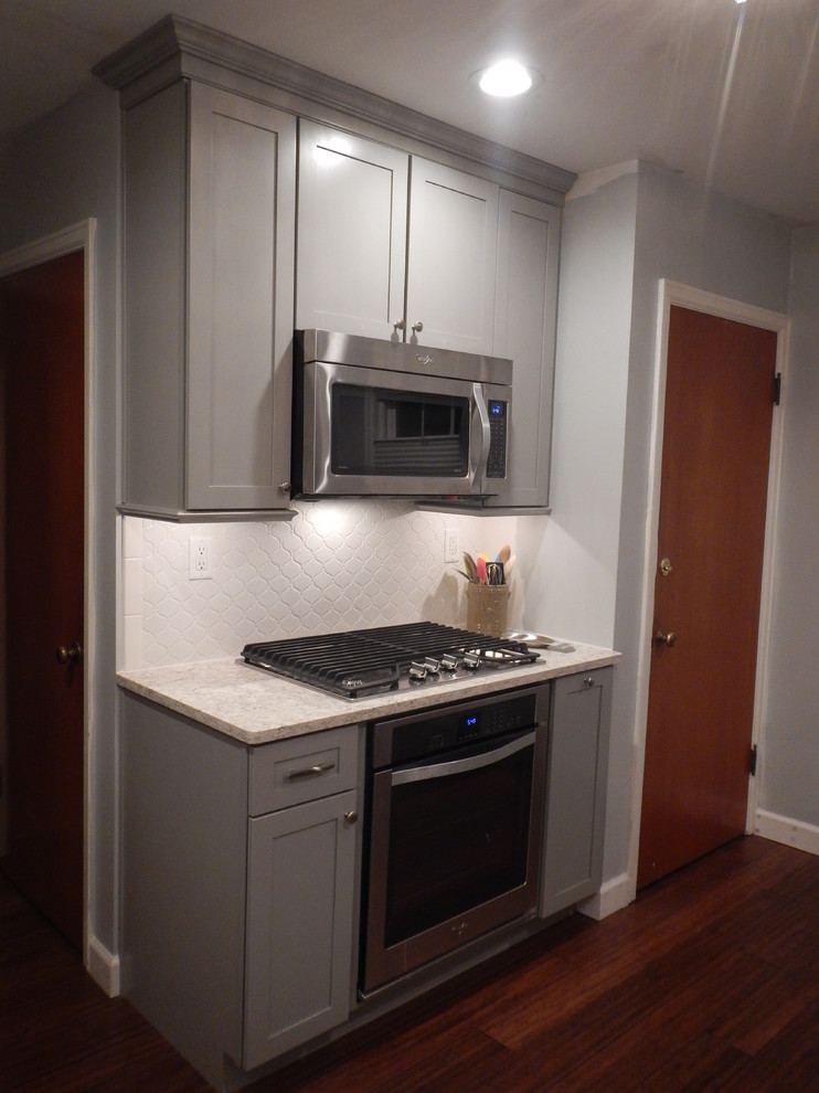 Kraftmaid Pebble Gray Renovation - Modern - Kitchen - Chicago - by ...