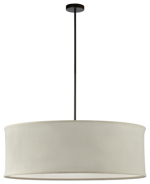 4-Light Beige Transitional Pendant - Transitional - Pendant Lighting ...