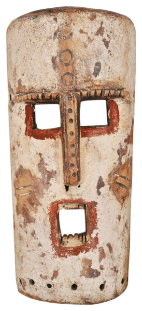 Consigned Vintage Lega Square Mask - Tropical - Decorative Objects And ...