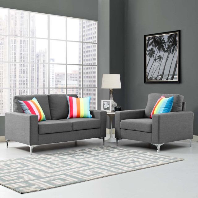 Allure 2 Piece Sofa and Armchair Set by Modway - Contemporary - Living ...