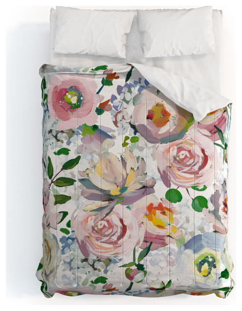 Deny Designs Utart Vintage Claude Monet Botanical Garden Comforter ...