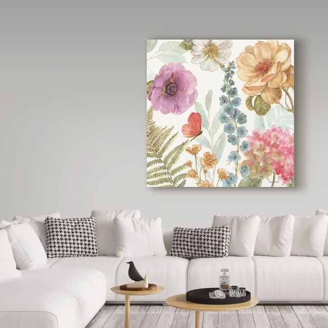 Lisa Audit 'Rainbow Seeds Flowers Iii' Canvas Art, 35"x35 ...