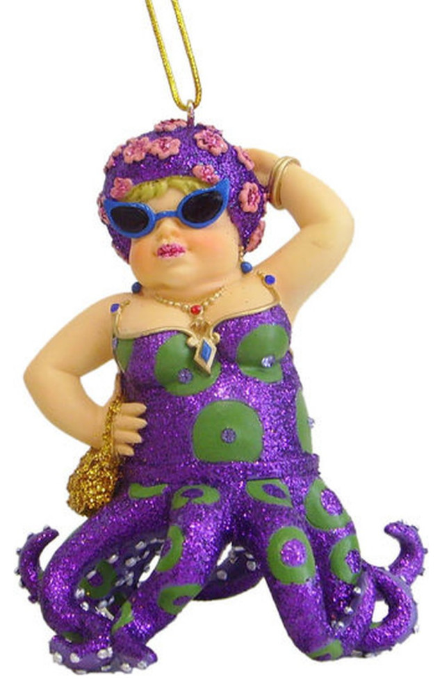 December Diamonds Miss Fran III Octopus Mermaids Christmas Ornament ...