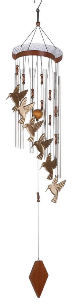 Hummingbird Flutter Wind Chimes - Contemporary - Wind Chimes - by ...