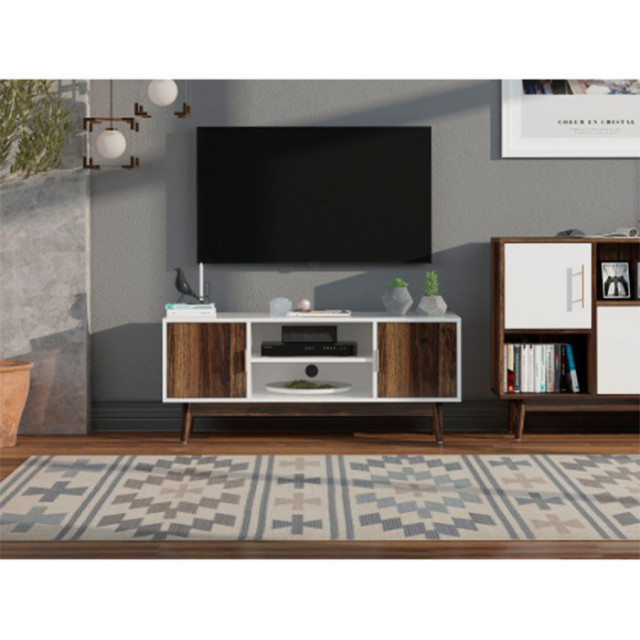 TV stand Side/End Coffee Table with rectangle MDF table top wood TV ...