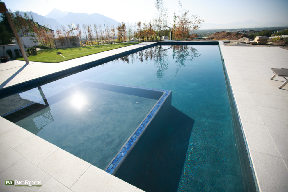Custom Pool Tile - Modern - Pool - Salt Lake City - by Big Rock ...
