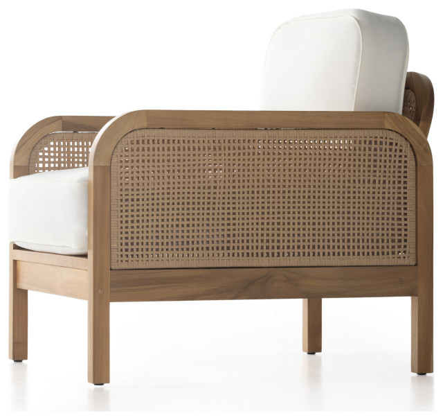 Merit Outdoor Chair-Natural Teak-Fsc - Tropical - Outdoor Lounge Chairs ...