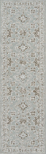 Momeni Valencia Blue Traditional Rugs VAL-3, 2'3"x8' Runner ...