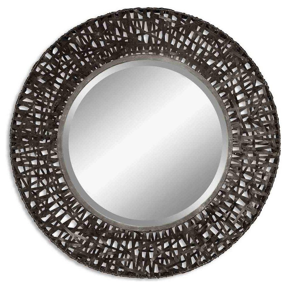 Uttermost Alita Woven Metal Mirror - Industrial - Wall Mirrors - by GwG ...