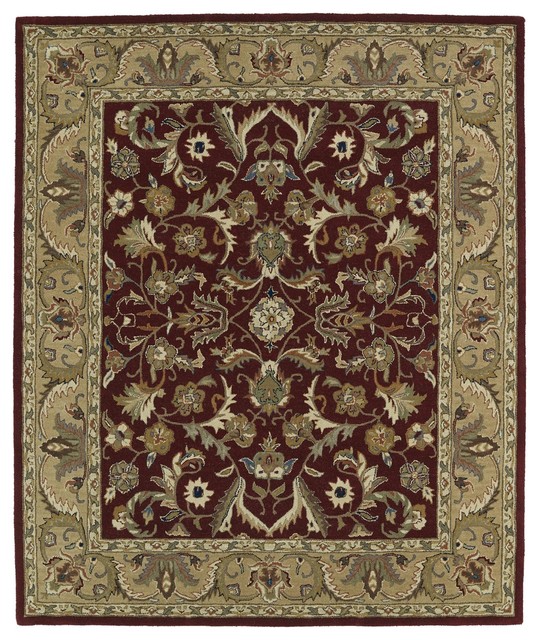 Kaleen Taj Collection Rug, Red, 8'0x11' - Traditional - Area Rugs - by ...